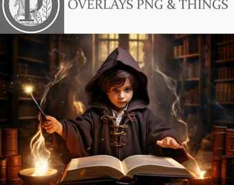 Wizard Magic Library Background / Magic Book Backdrop / Fairy Tale ...