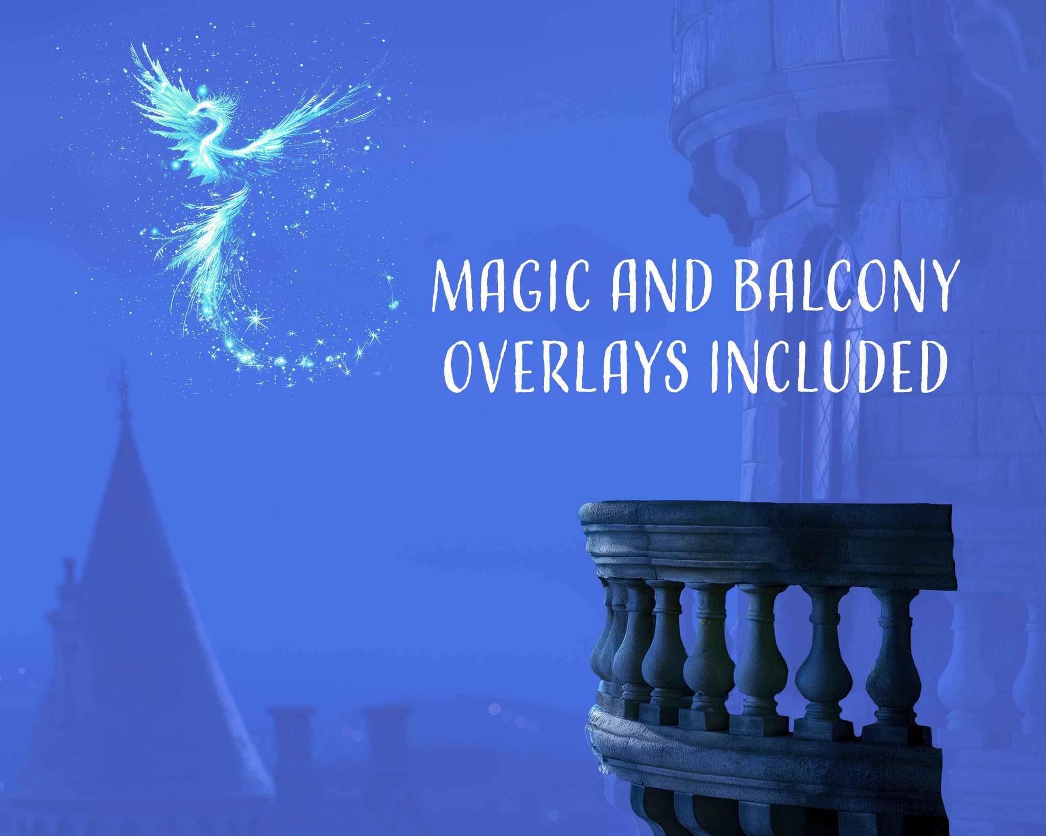 Wizard Tower Digital Background / Magic Market Backdrop / Fairy Tale ...
