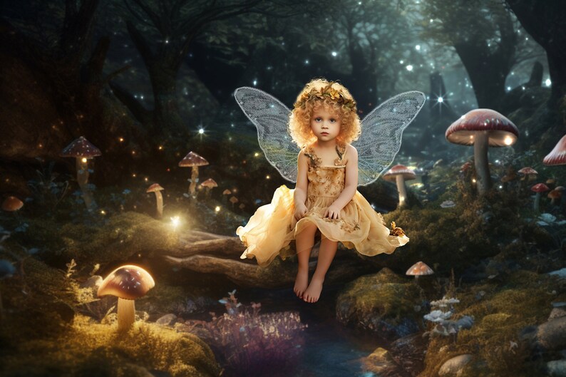 Magical Fairy Digital Backdrop / Fairy Background / Fairy Art - Etsy