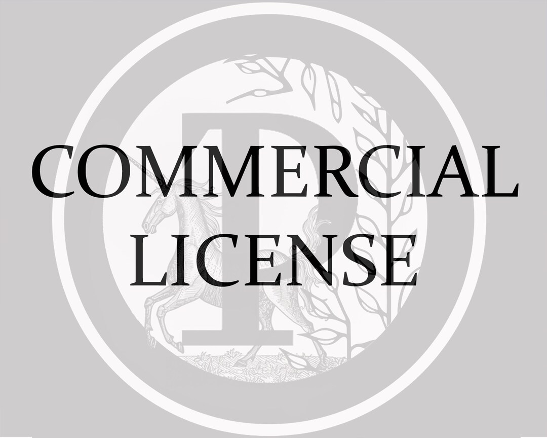 License for Commercial Use - Etsy