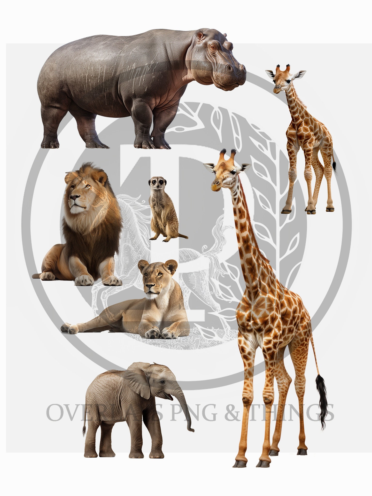 Africa Digital Backdrop Bundle for Composite Photography and Digital ...