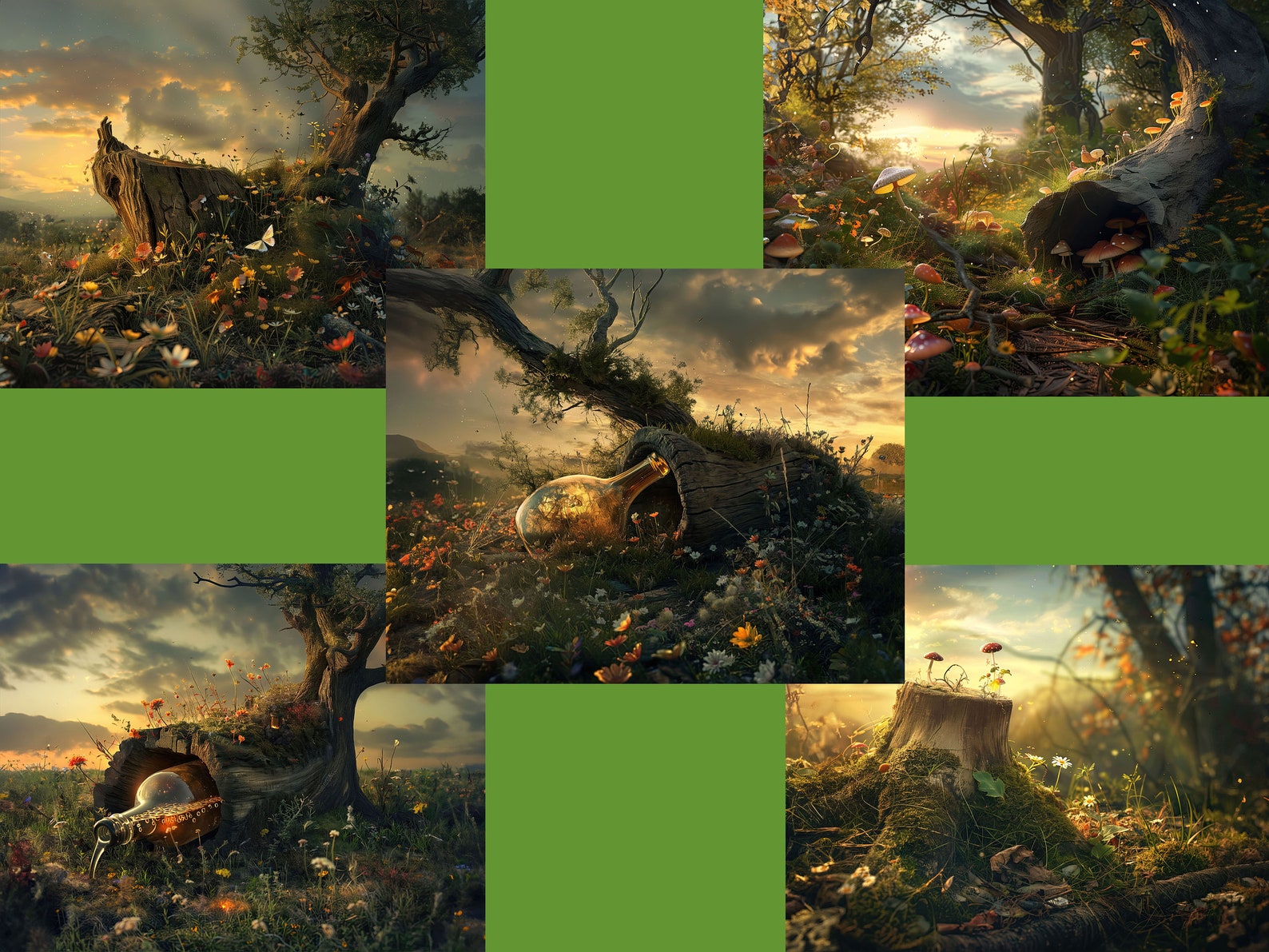 Magical Fairy Fields Digital Overlay Kit for Photoshop - Enchanting ...