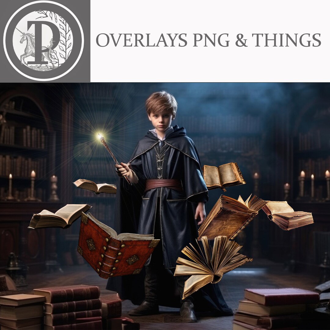 Wizard Magic Library Background / Magic Book Backdrop / Fairy Tale ...