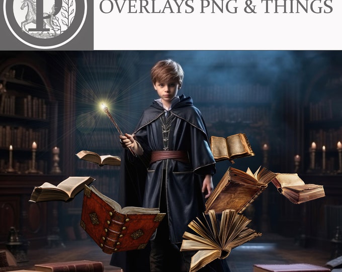 Wizard Magic Library Background / Magic Book Backdrop / Fairy Tale ...