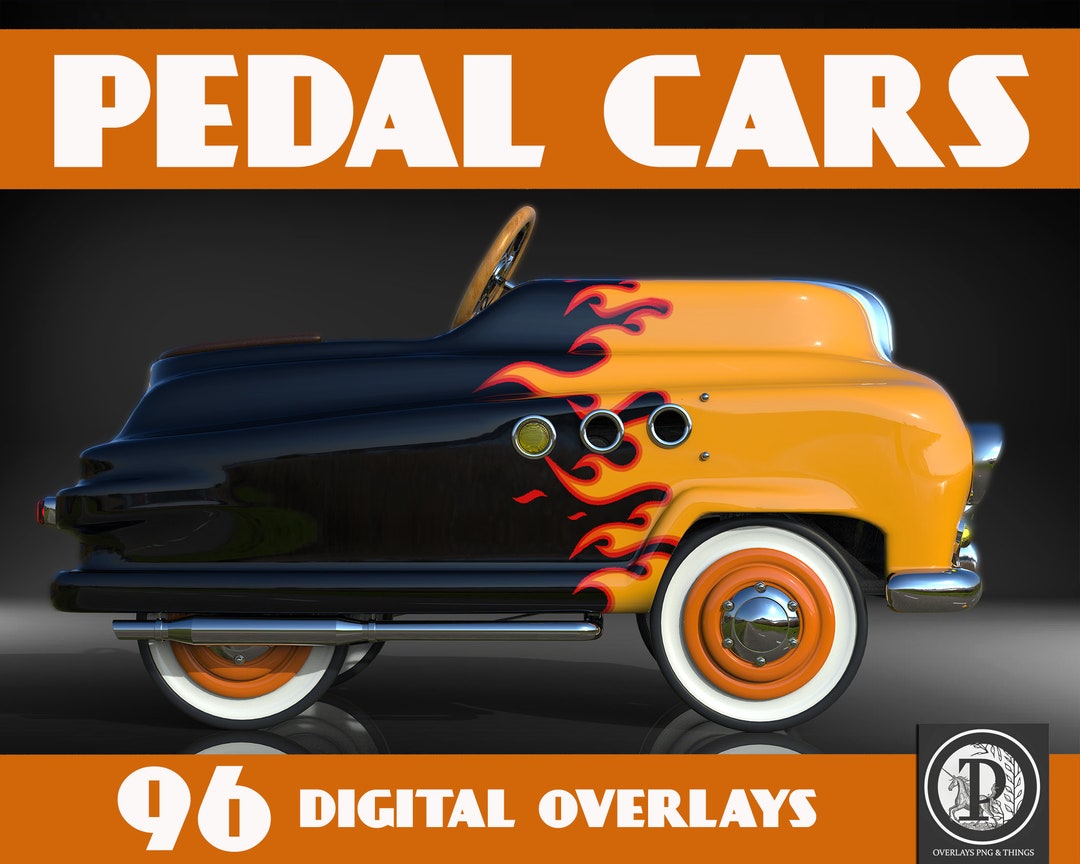 Pedal Car Overlays | PNG | Photoshop Overlays | Pedal Car Digital Art ...