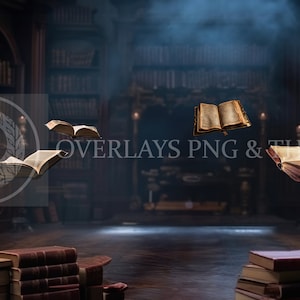 Wizard Magic Library Background / Magic Book Backdrop / Fairy Tale ...