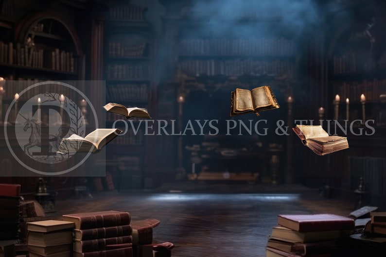 Wizard Magic Library Background / Magic Book Backdrop / Fairy Tale ...