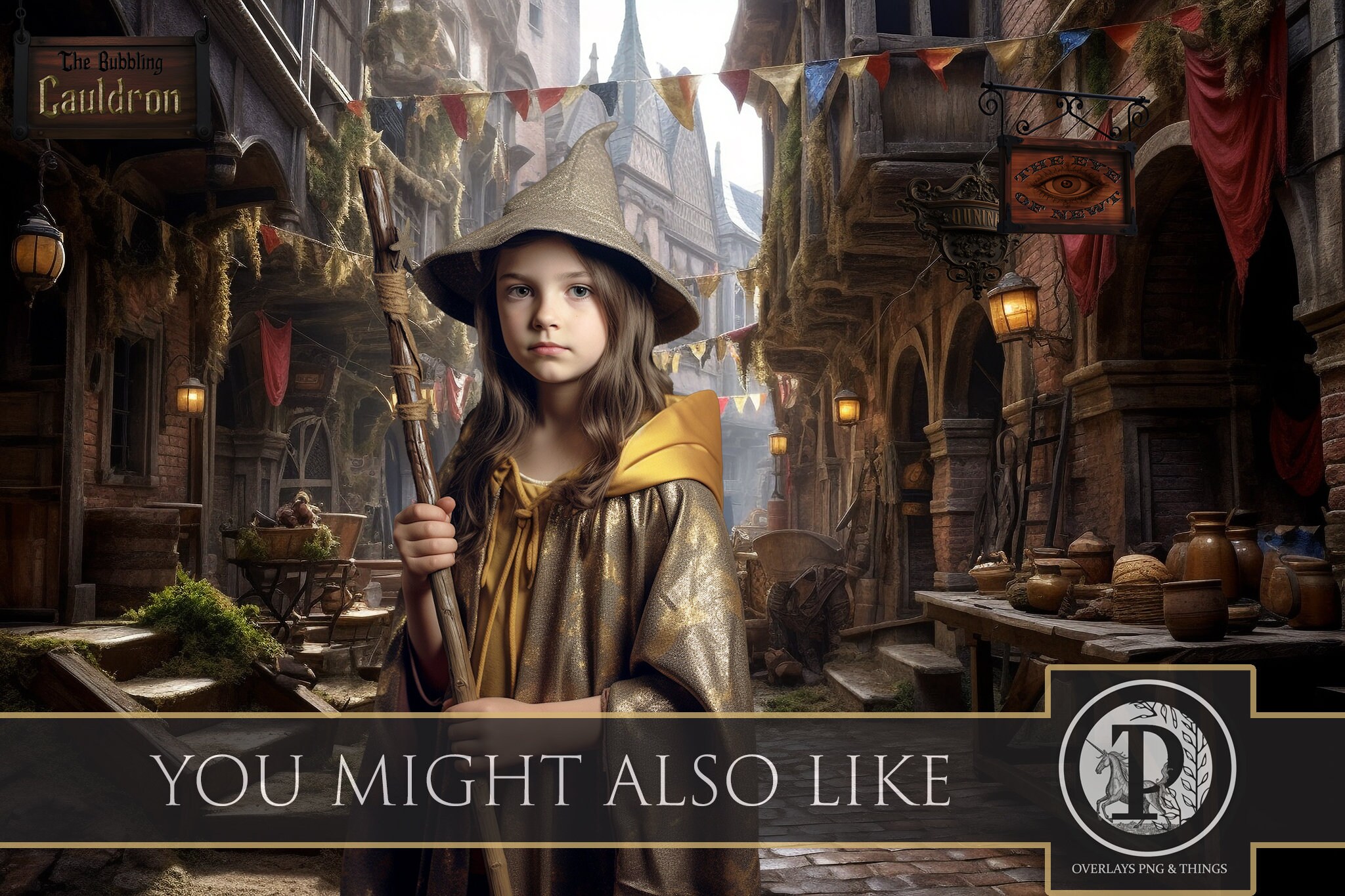 Magic Alley Digital Background / Magic Market Backdrop / Fairy Tale ...