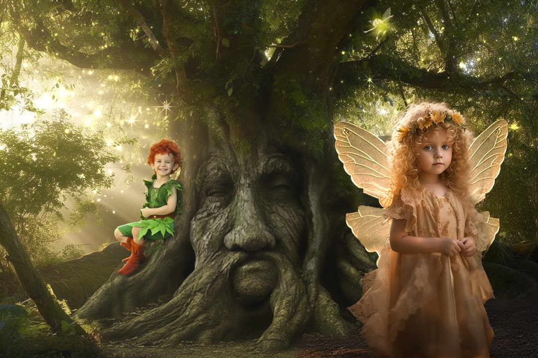 Fantasy Tree Digital Backdrop / Fairy Digital Background / Fairy Tale ...