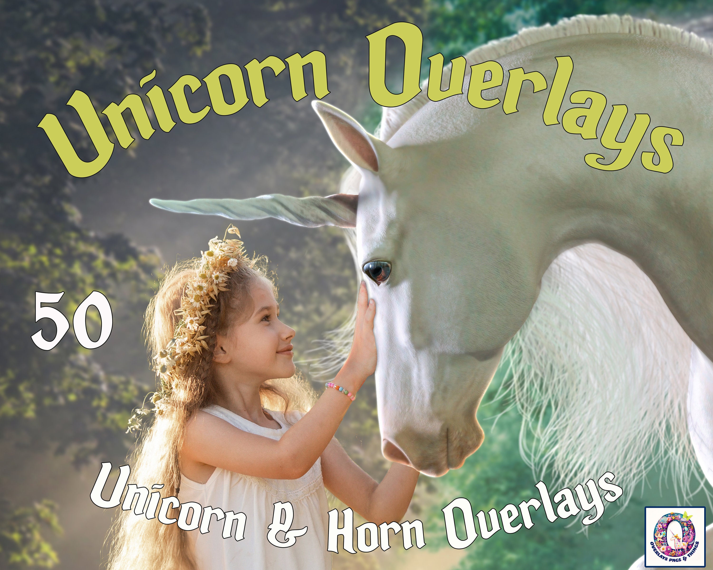 Unicorn Overlays PNG Photoshop Overlays Unicorn Digital - Etsy Sweden