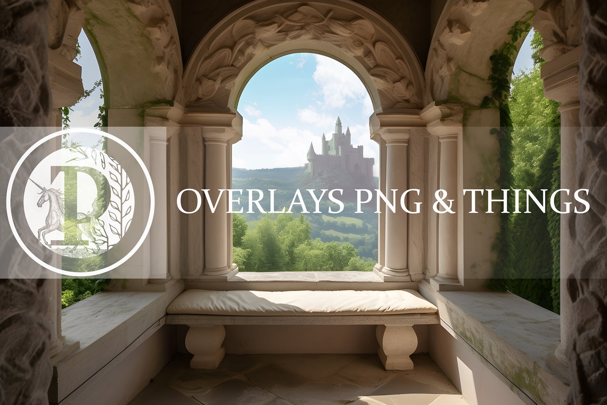 Princess Window Digital Backdrop / Story Book Castle Background ...