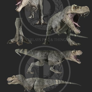 T-Rex digitale Overlays, Tyrannosaurus Clipart, PNG Overlays ...