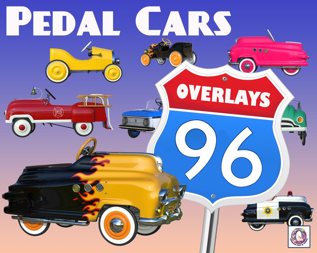 Pedal Car Overlays PNG Photoshop Overlays Pedal Car - Etsy