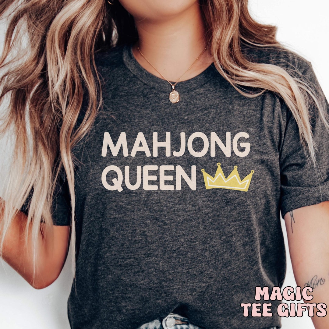 Mahjong Queen in My Mahjong Era Mahjong Mah Girls Shirt Mahj Tshirt Mah ...