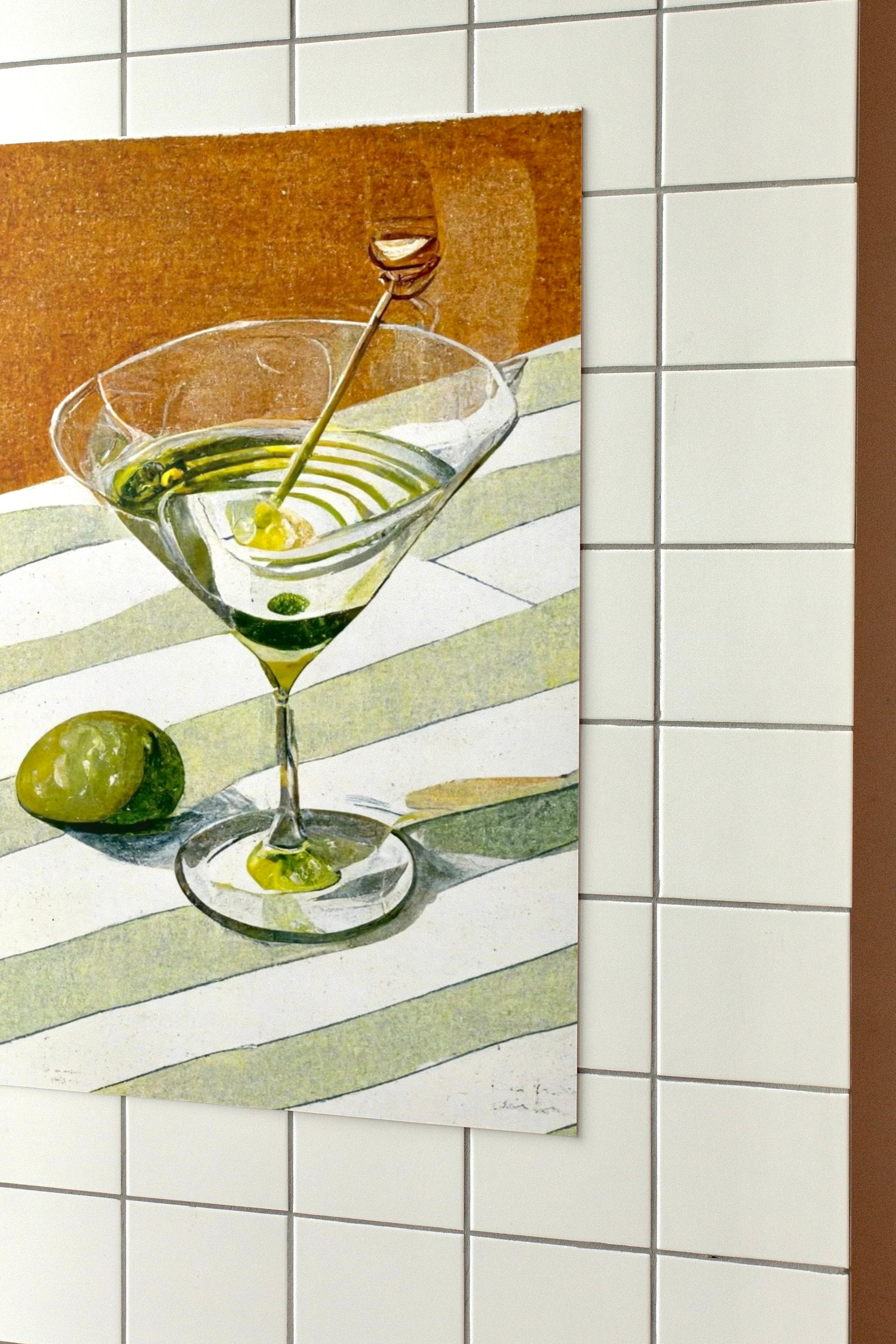 Printable Martini Wall Art, Minimalist Retro Digital Print, Poster - Etsy