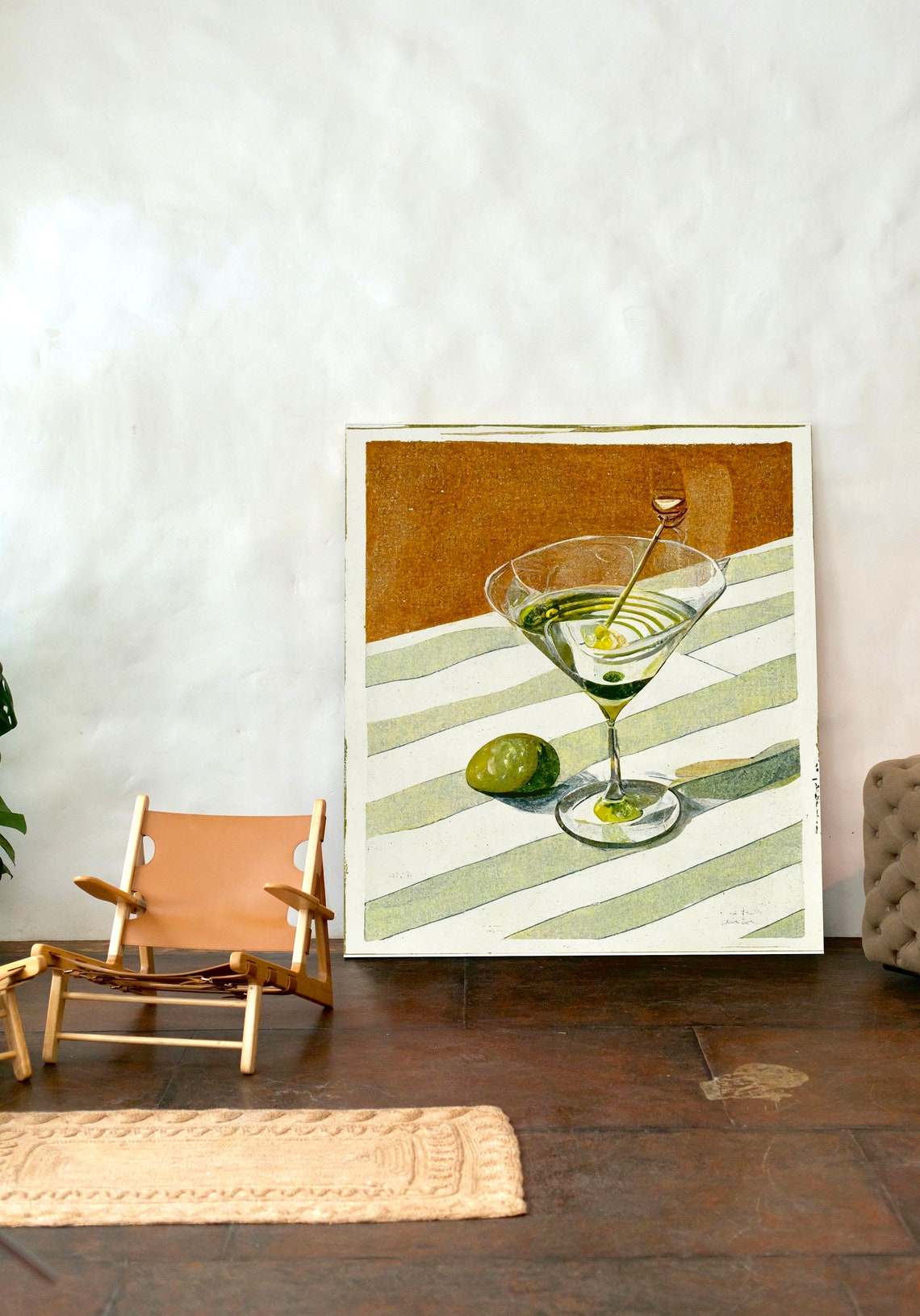 Printable Martini Wall Art, Minimalist Retro Digital Print, Poster - Etsy