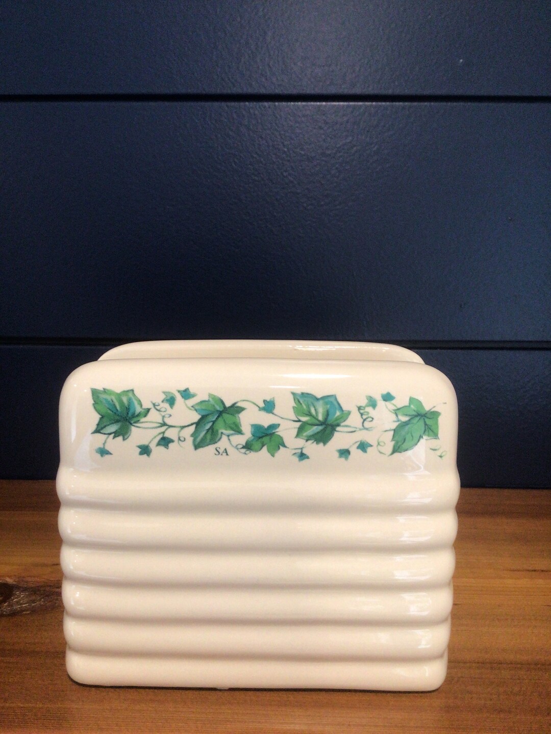 Vintage Ivy Pattern Napkin Holder - Etsy