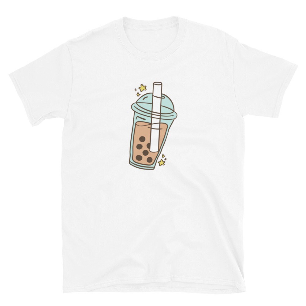 Cute Boba Tea Shirt, Kawaii Japanese Boba T-shirt, Bubble Tea Casual ...