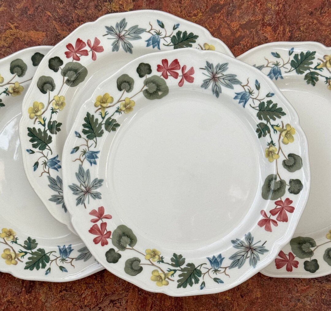 4 Side Plates Wedgewood Richmond Pattern Vintage 1960’s MCM English ...
