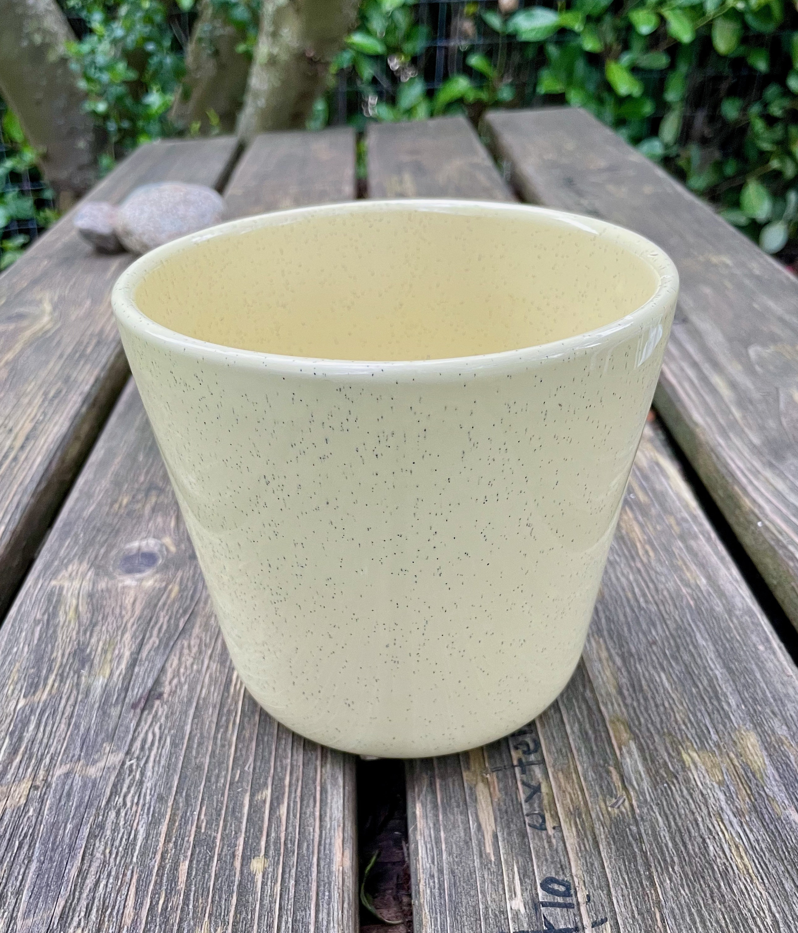 Bauer Speckled Planter Vintage 1940's Monterey Moderne 6 Yellow Flower ...