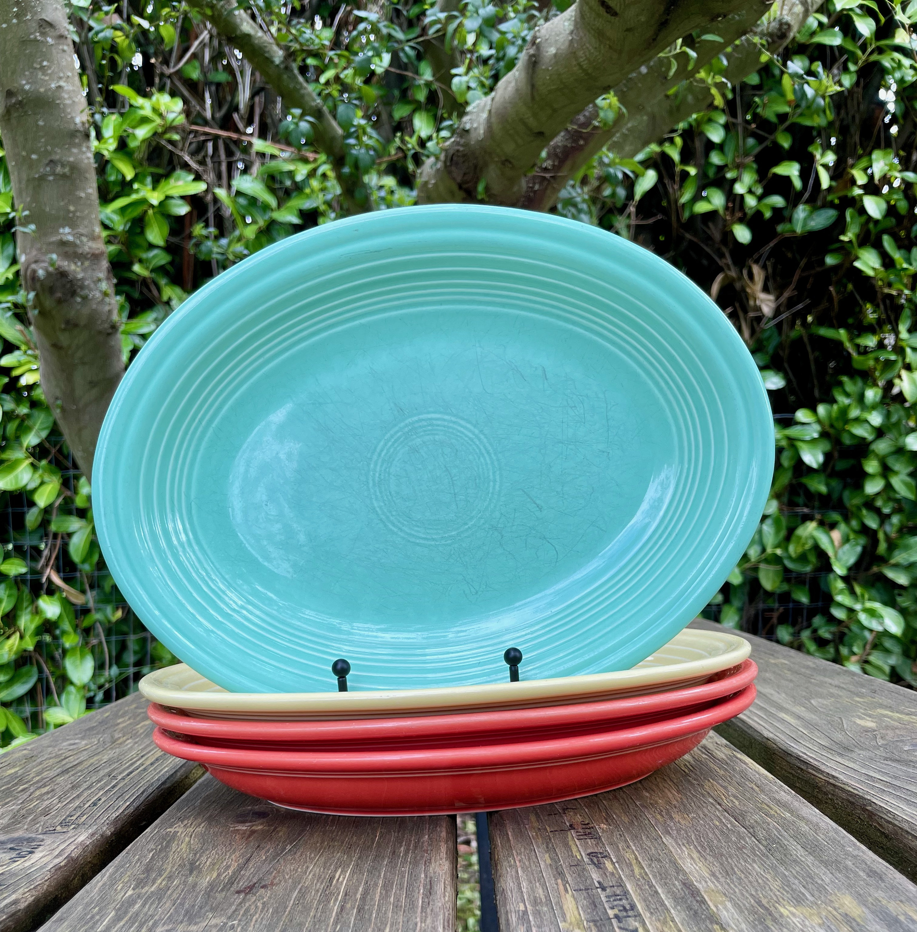 Fiesta Platter 11 1/2" Vintage Homer Laughlin Fiestaware Retired Colors ...