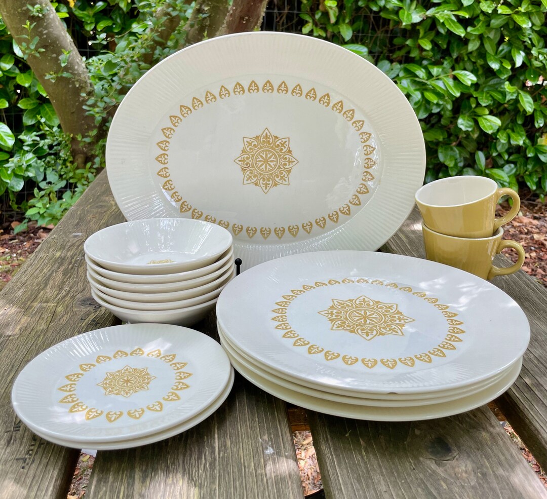 MCM Sheffield Serenade Dinner Plate, Platter, Bread Butter, Mug, Fruit ...