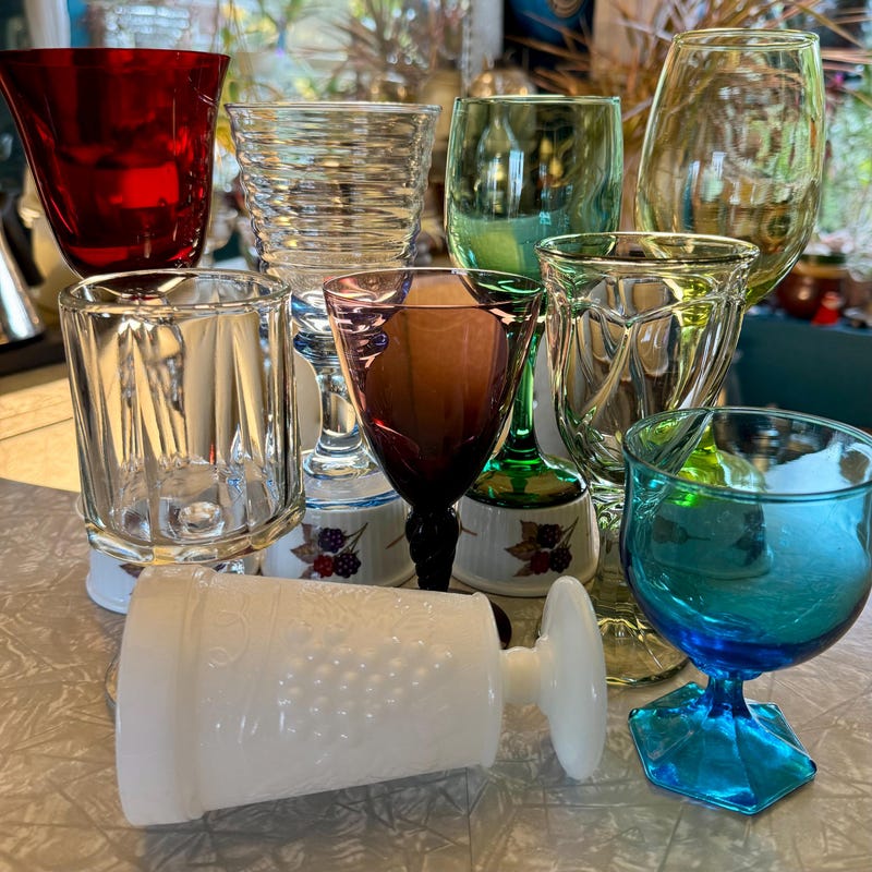 Libby Wine Glass Green - Etsy