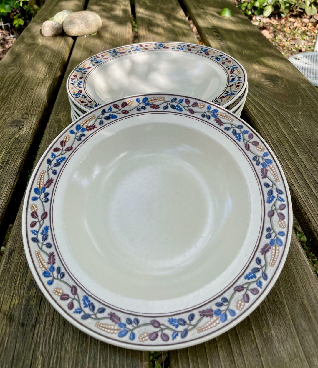 Mikasa Hacienda Intaglio Series Porcelain Rim Soup Bowl - Etsy