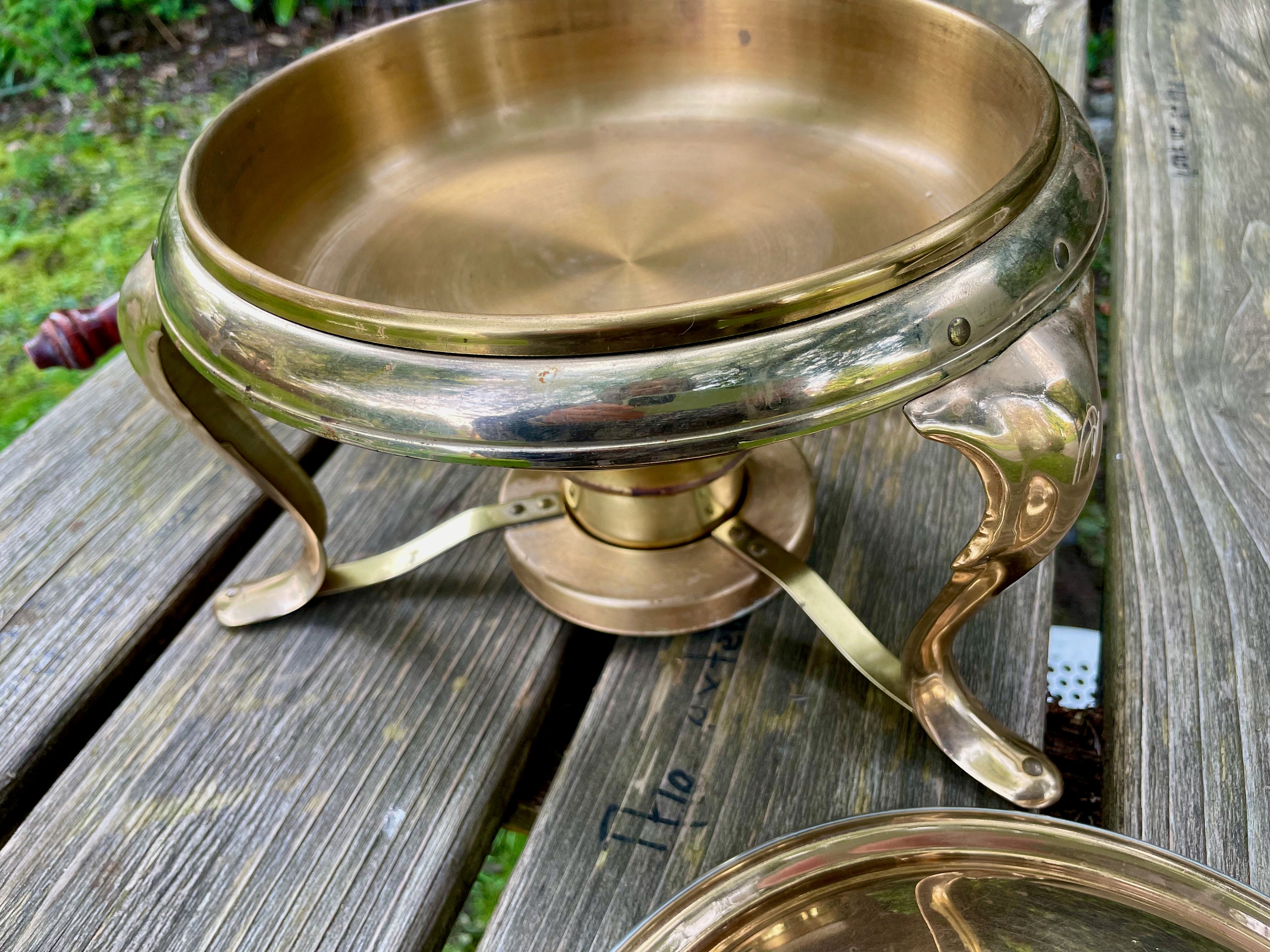 Mid Century Modern Chafing Dish Vintage Brass Buffet Service 1970s - Etsy