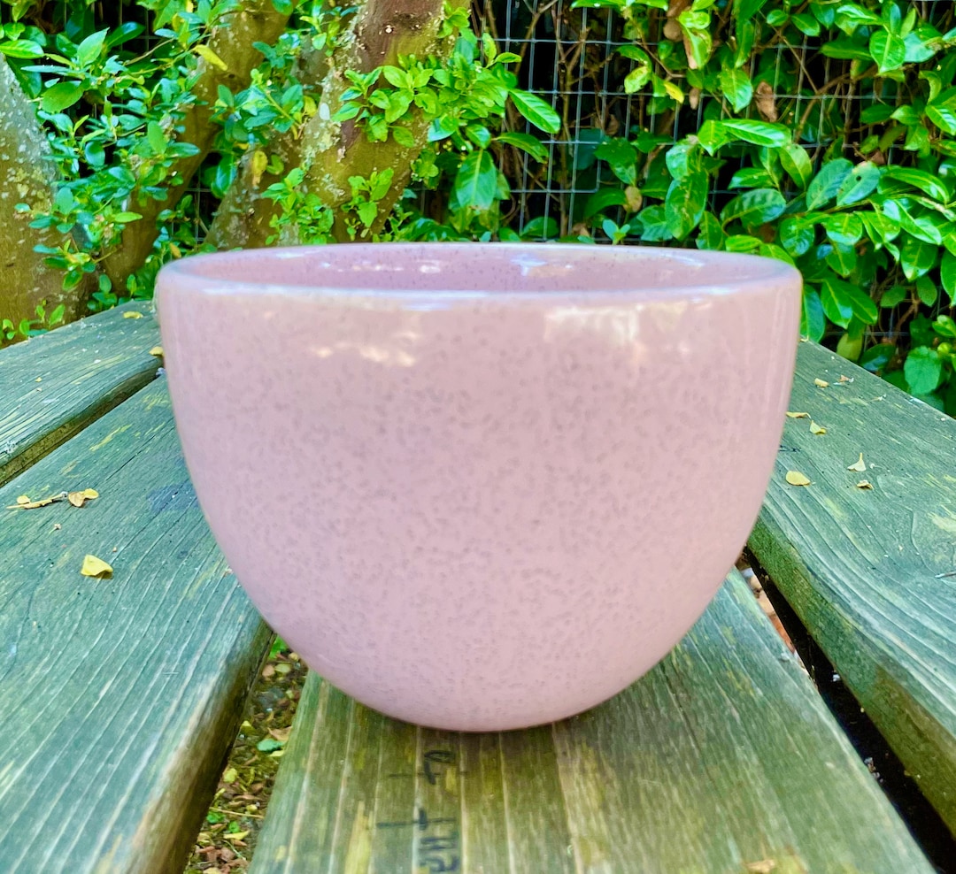 Bauer Pink Speckle Bullet Pot Dome Pot Rare Mid Century 5 3/4" Atomic ...