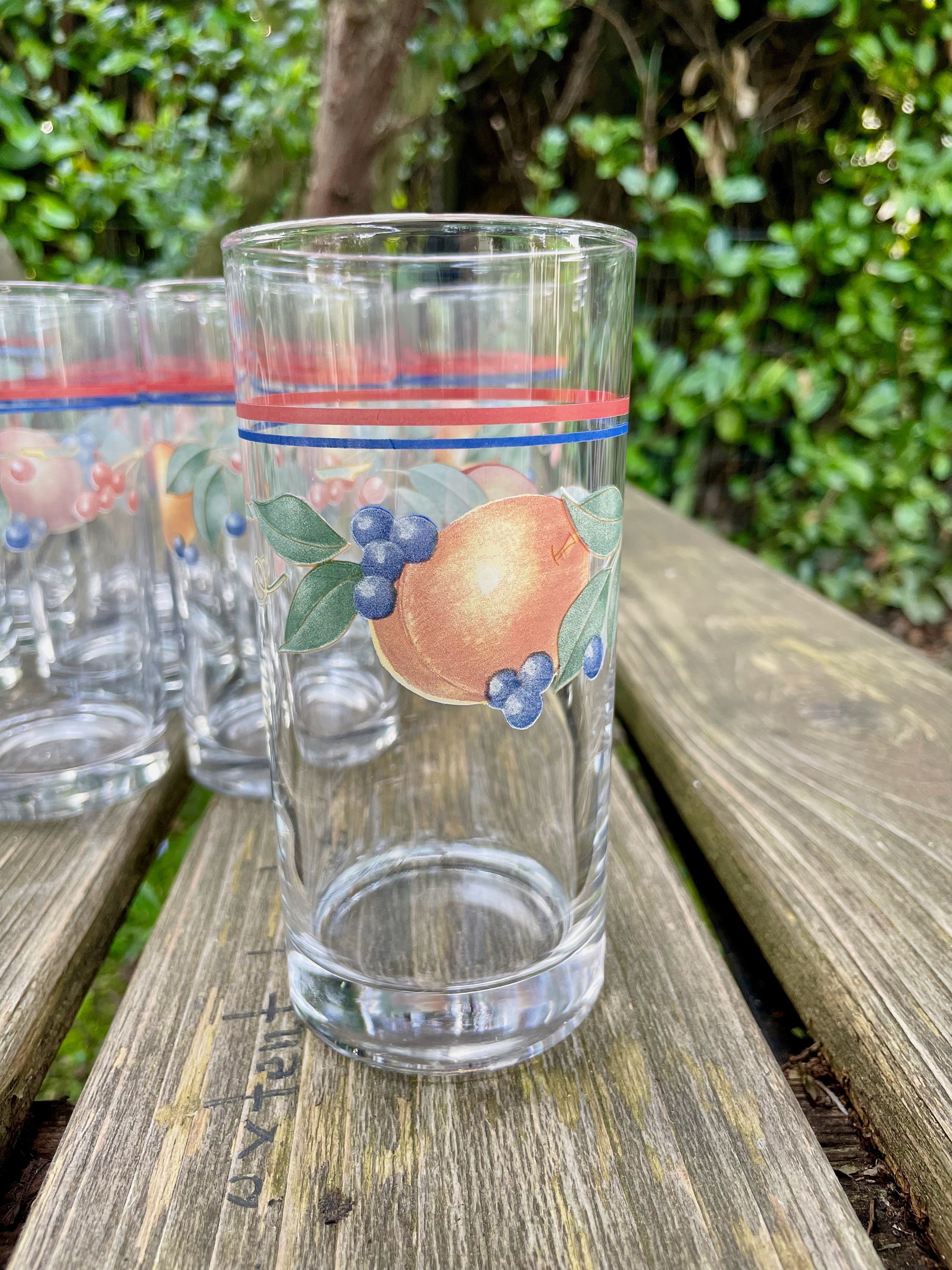 Set of 4 Corelle Abundance Glassware Tumblers 14oz Vintage Glasses - Etsy