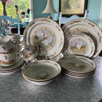 Vintage International Heartland Farmer Scene Dishes - Etsy