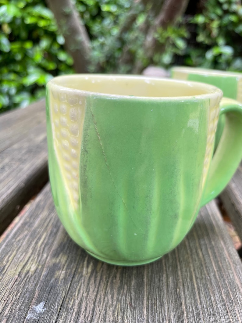 Shawnee Corn King Mugs Set of 3 Rare Vintage 1940s Yellow and Pale ...