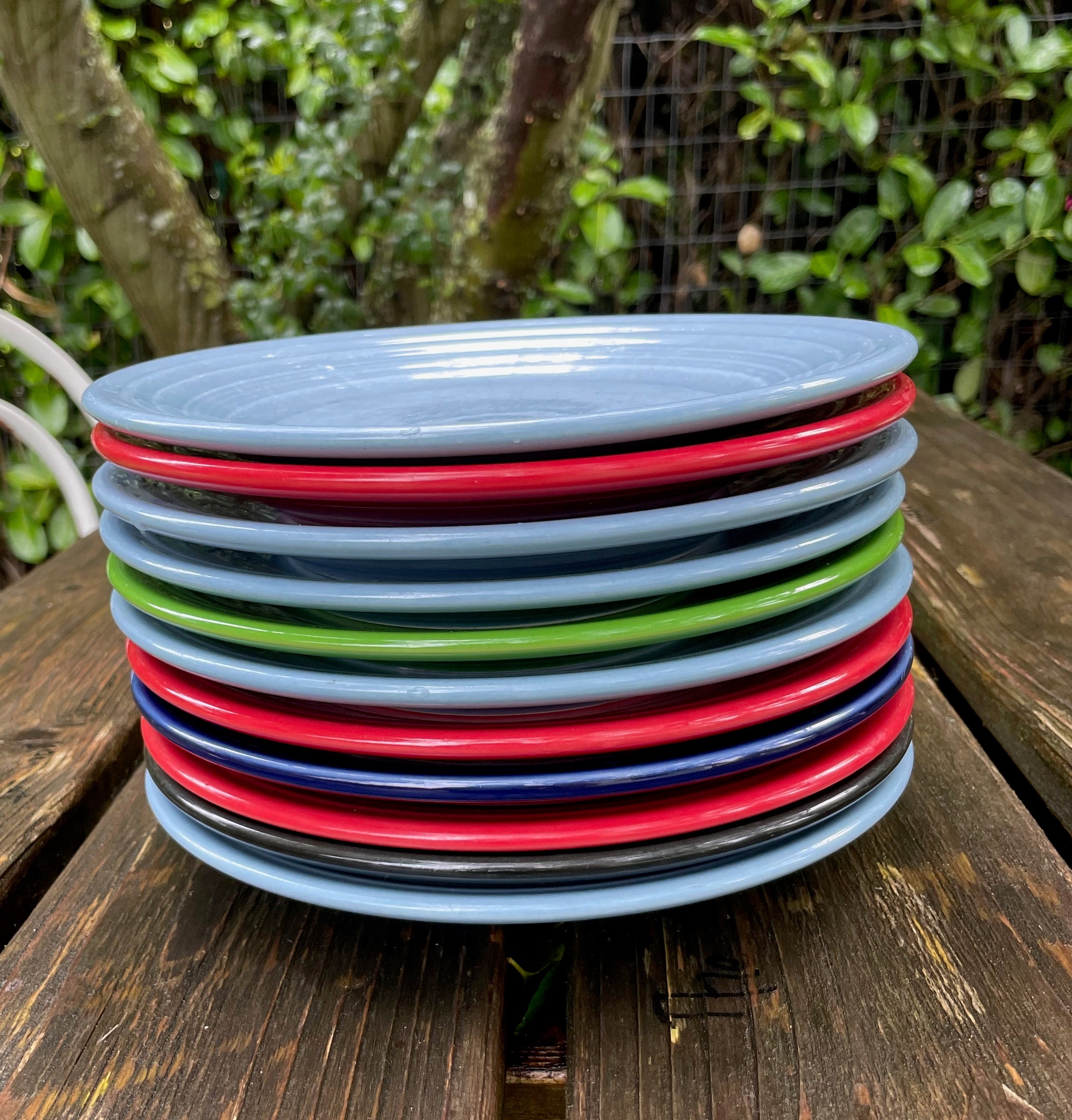 Fiesta Luncheon Plate 9 Vintage P86 Fiesta Ware Retired Colors - Etsy