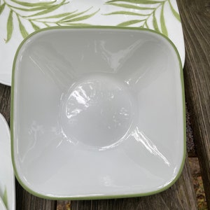 Corelle Bamboo Leaf Your Choice Dinner Plate, Lunch Plate, Soup or ...