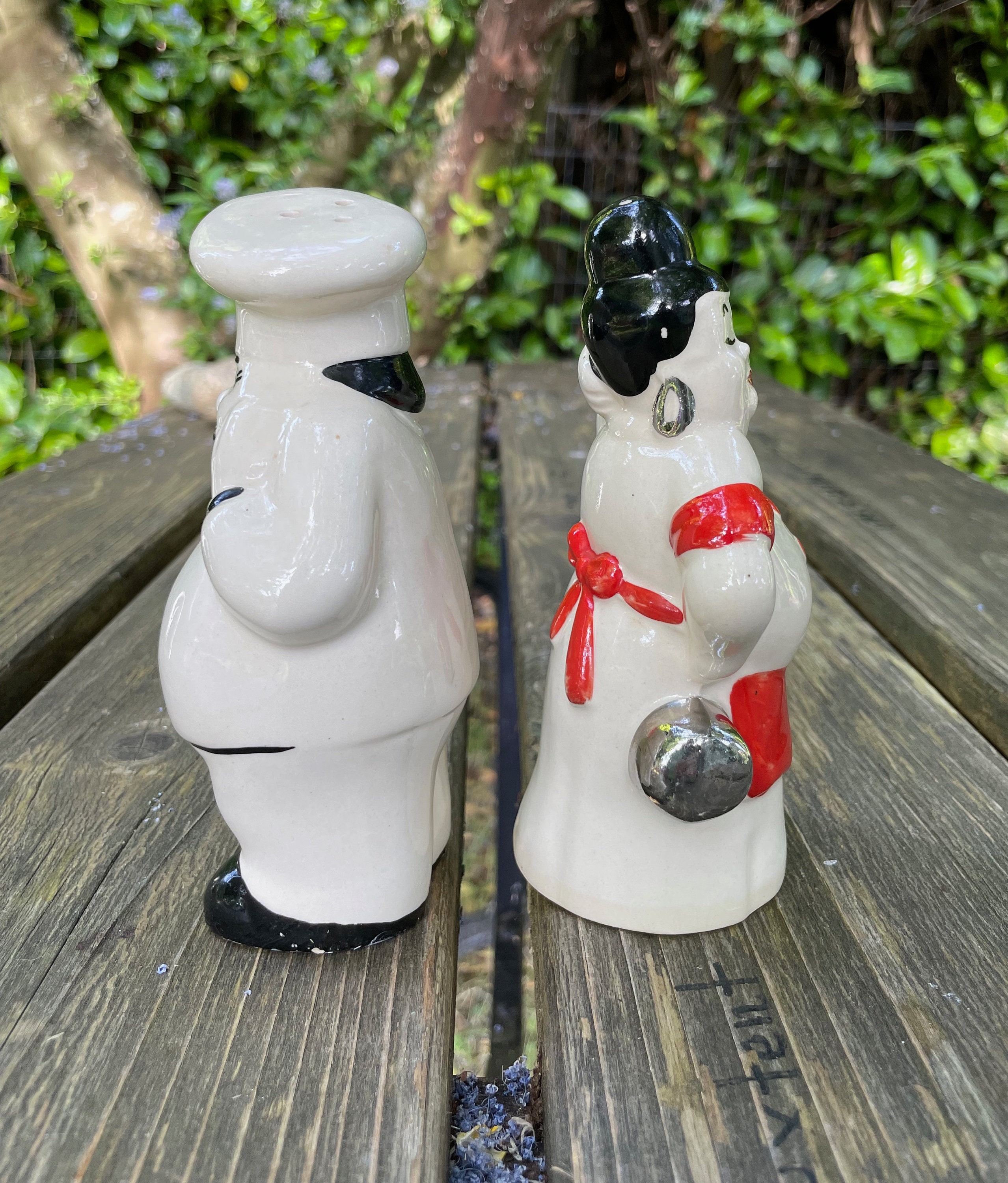 Vintage Kitsch Italian Chef and Wife Salt & Pepper Shakers 1940s - Etsy