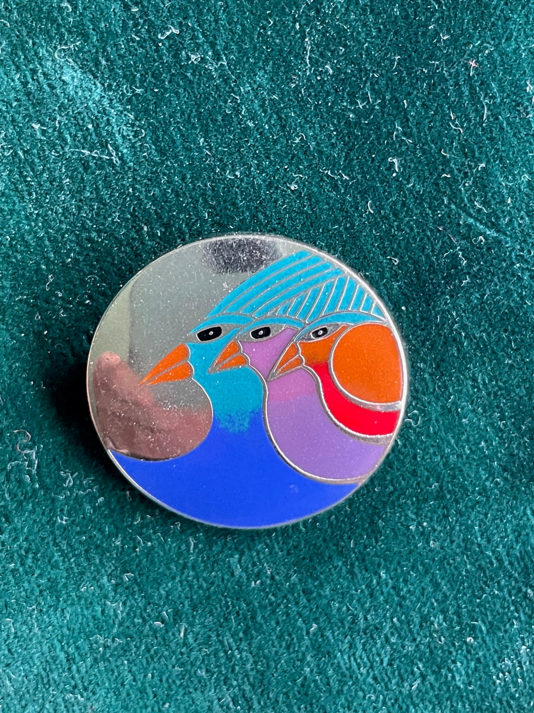 Laurel Burch Celestial Birds Vintage Brooch Signed 1980s Pin - Etsy