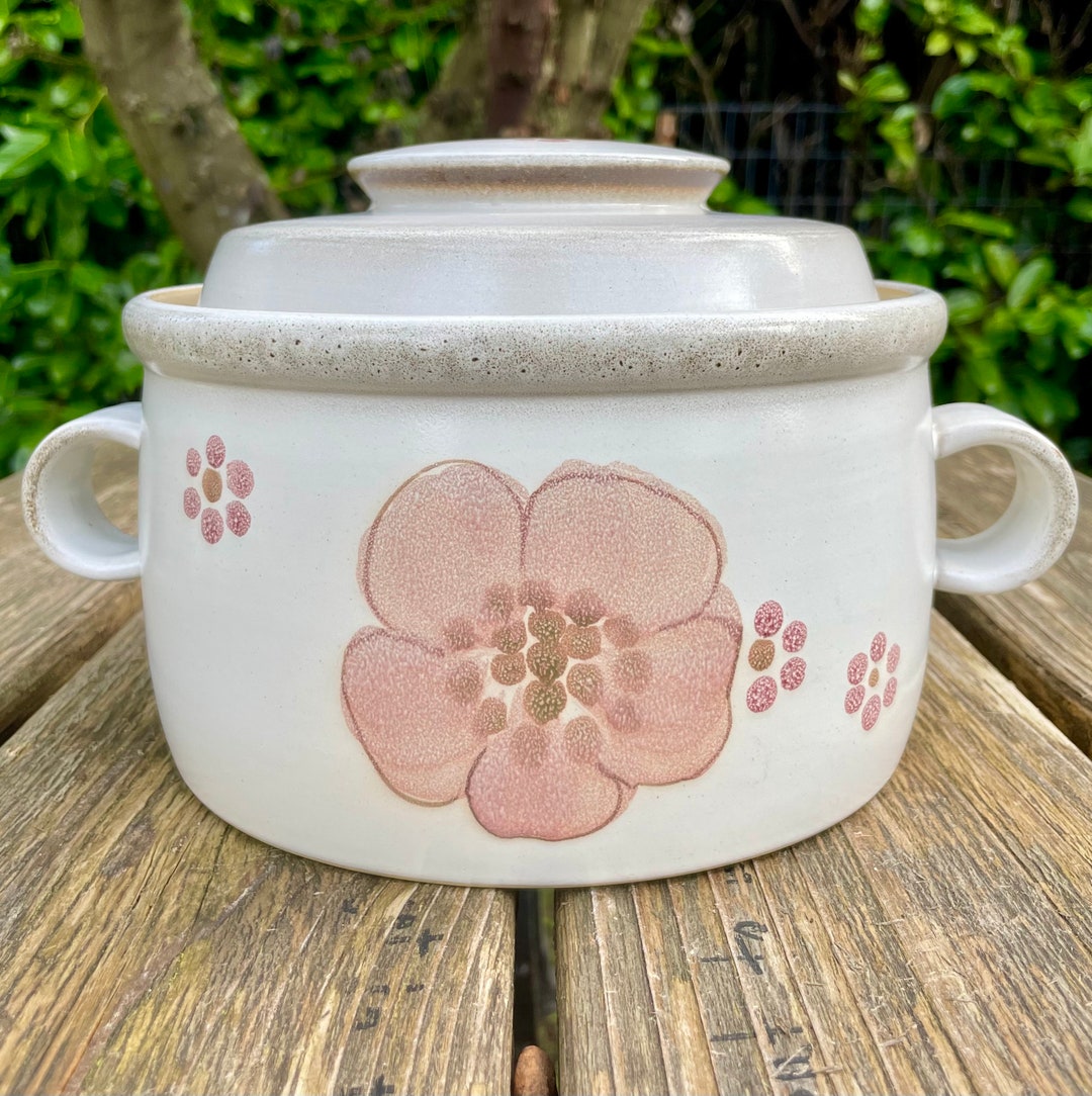 Denby Gypsy Covered Casserole Vintage 1970s English Stoneware Serving ...