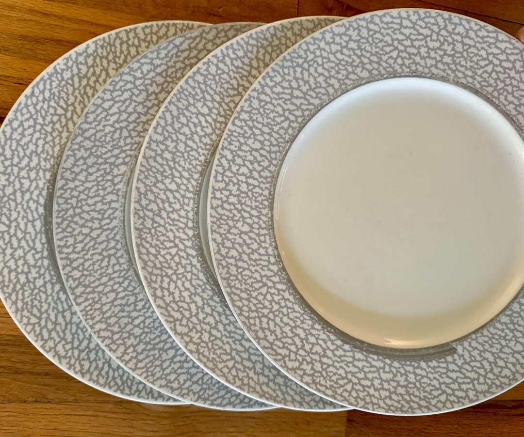 4 Dinner Plates Noritake Ambience Violet Vintage Y2k Purple Rim - Etsy