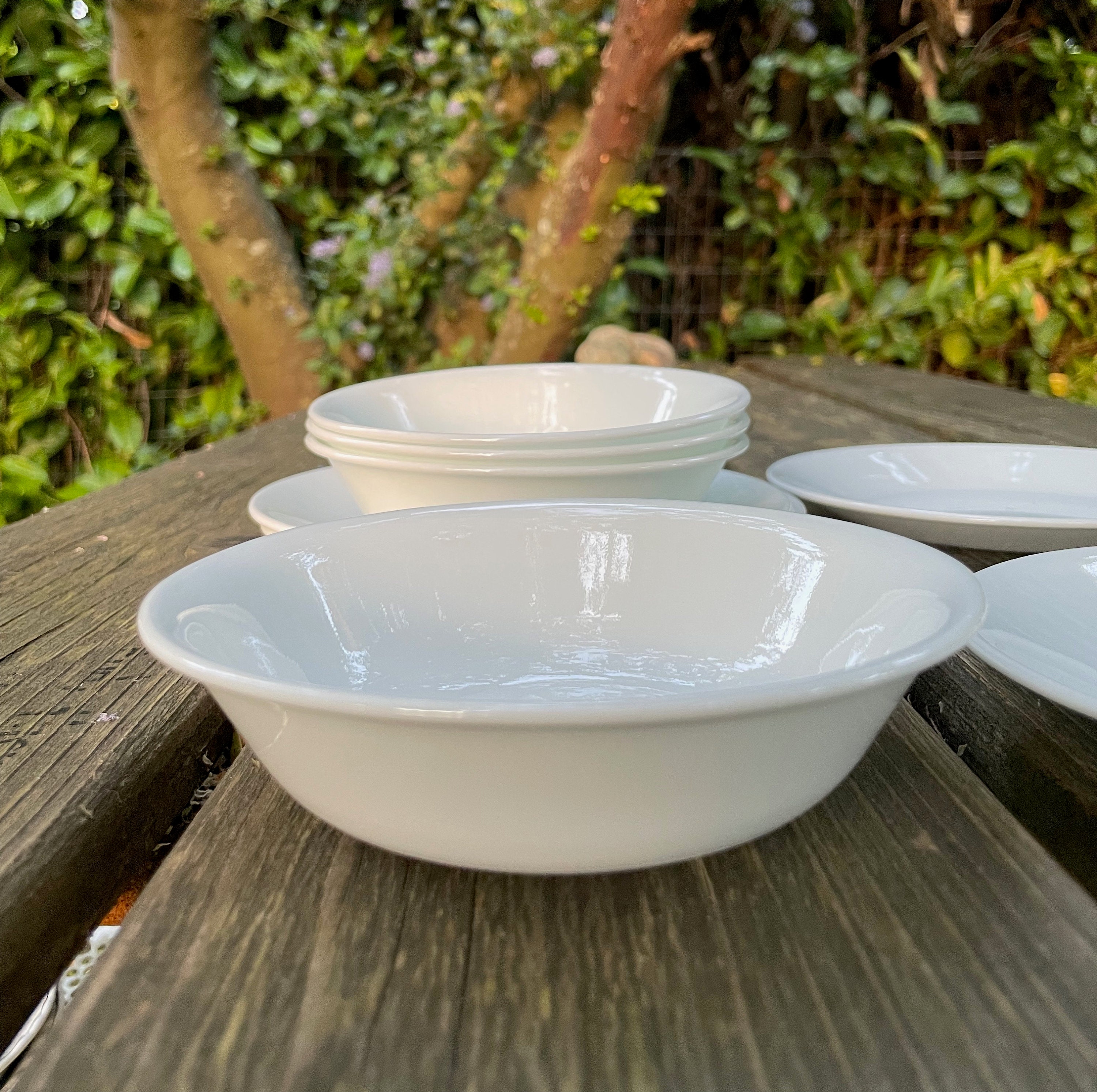 Corelle White Set of 8 Includes 4 Salad Plates and 4 Fruit Bowls - Etsy