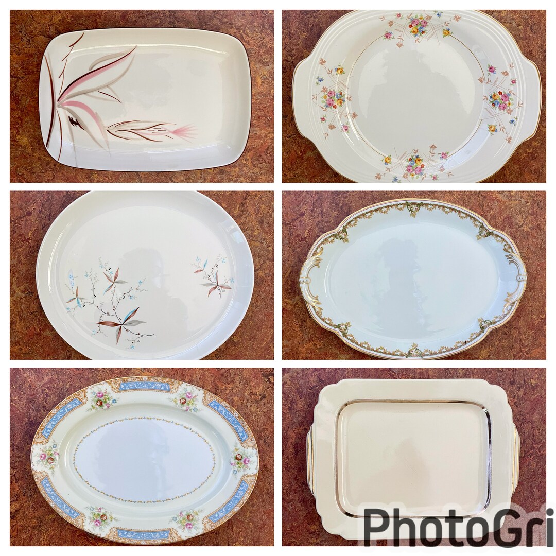 Pick Your Own Serving Platters Mismatched Plates Vintage Fine China ...