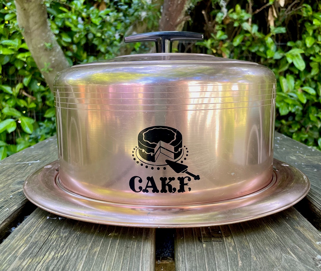 West Bend Copper Cake Carrier Vintage 1950s Cake Plate - Etsy