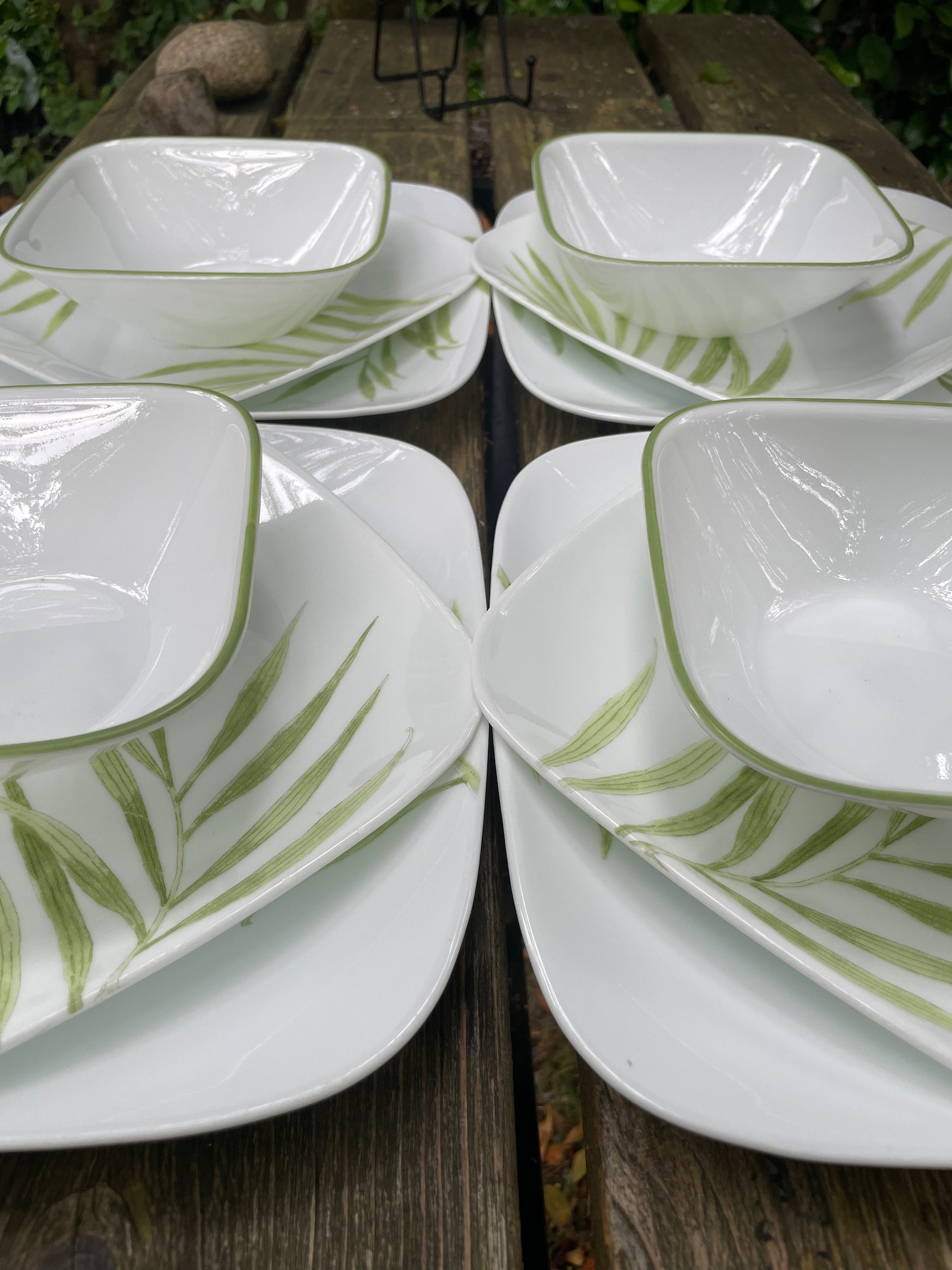 Corelle Bamboo Leaf Your Choice Dinner Plate, Lunch Plate, Soup or ...