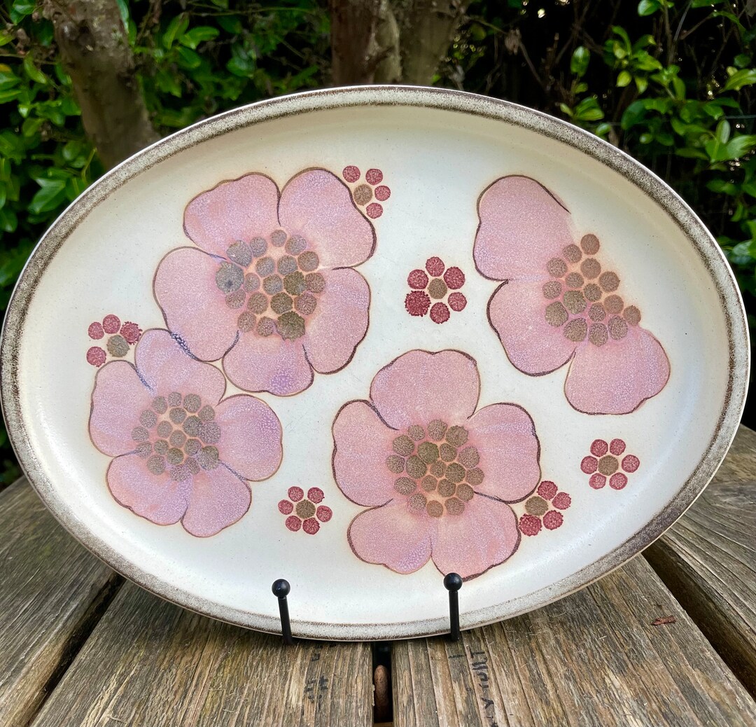 Denby Gypsy Oval Serving Platter Vintage 1970s English Stoneware - Etsy