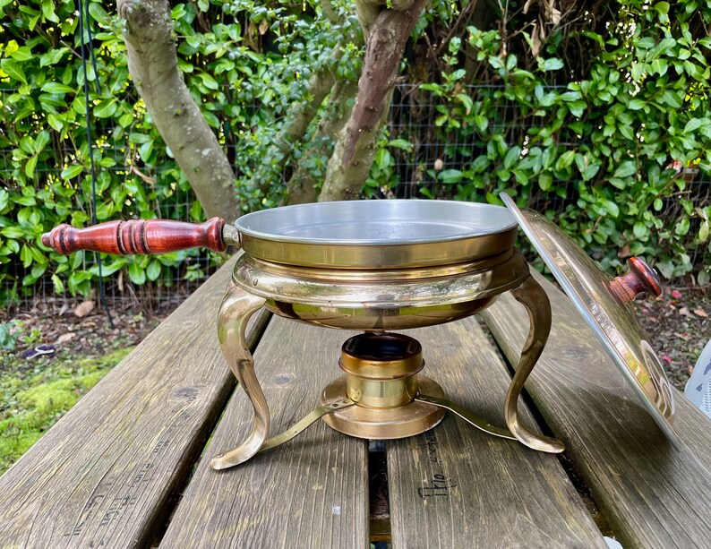 Mid Century Modern Chafing Dish Vintage Brass Buffet Service 1970s - Etsy
