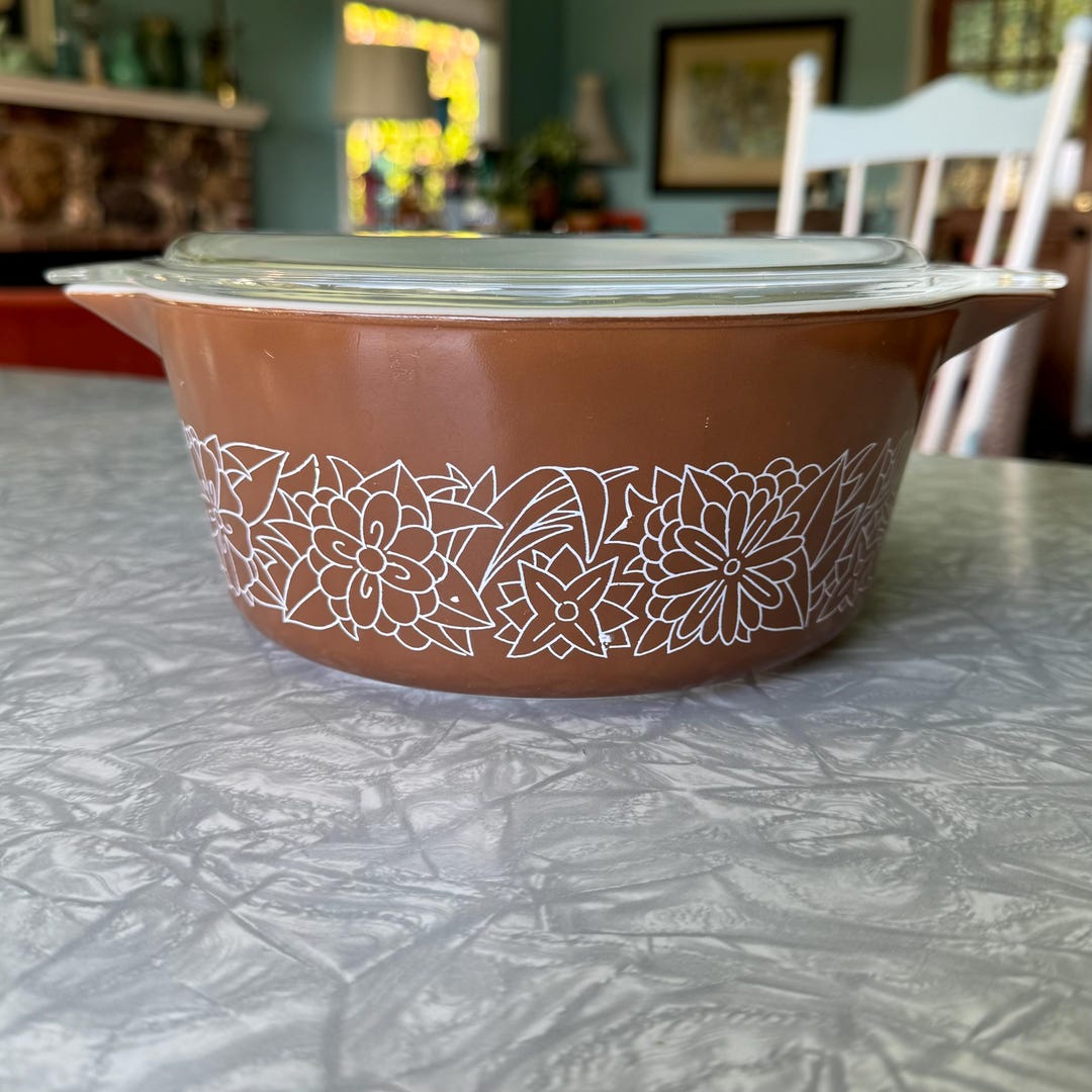 Pyrex Woodland 2 1/2 Qt Covered Casserole 475-B With Lid - Etsy