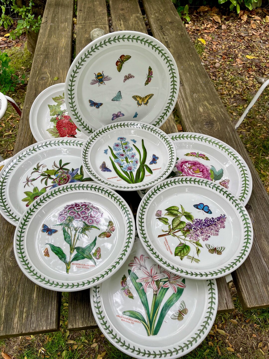 Portmeirion Botanic Garden Dinner Plates and Lunch Plates Mix and Match ...