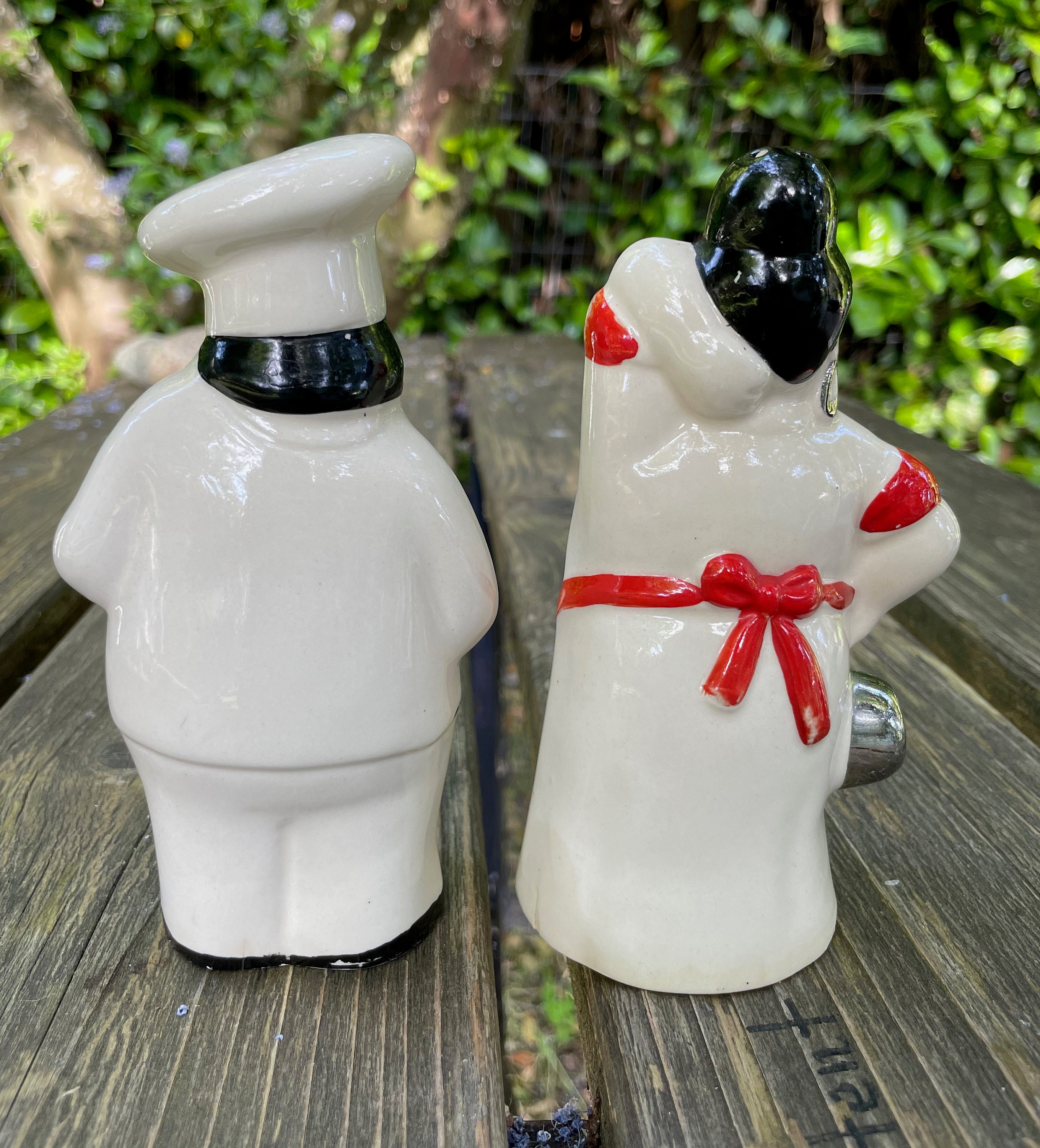 Vintage Kitsch Italian Chef and Wife Salt & Pepper Shakers 1940s - Etsy