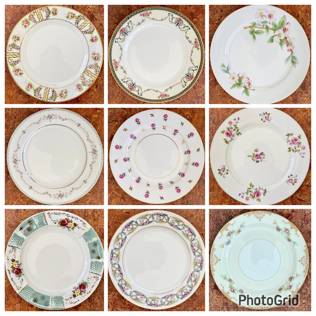 Pick Your Own Vintage China Salad Plates Mismatched Pinks and Pastels ...