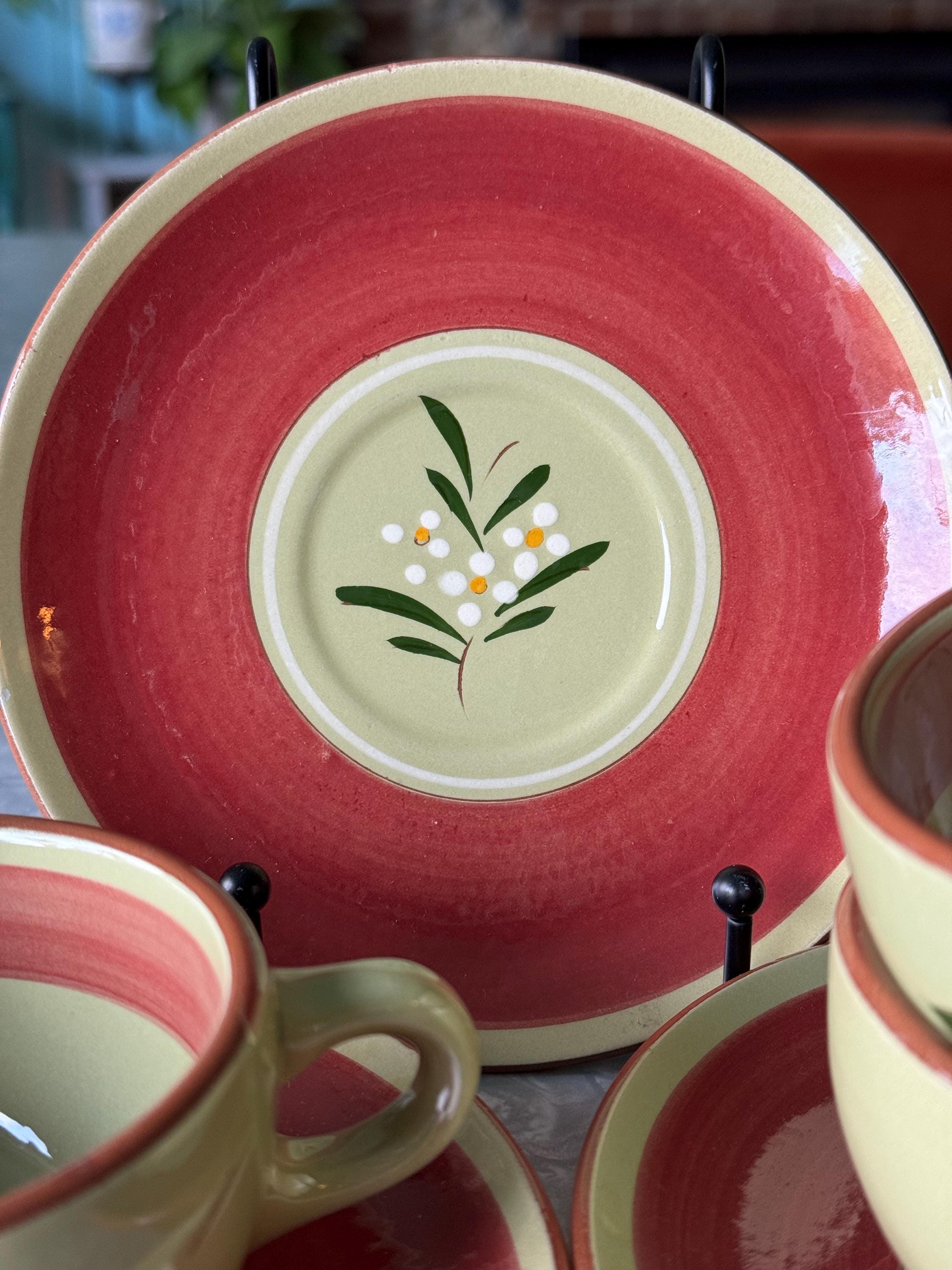 Set of 3 Stangl Magnolia Cups and Saucers MCM 6 Piece Set - Etsy